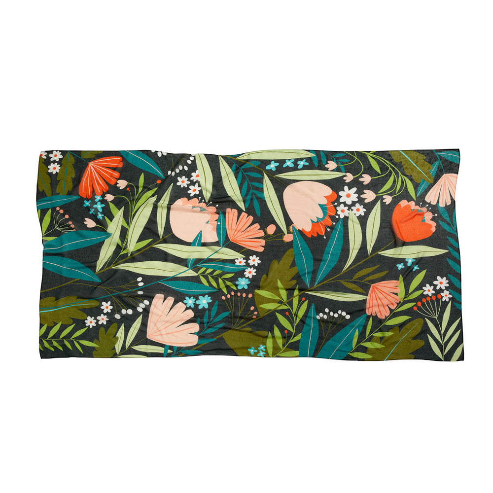 Moonlight garden Designer Wrap Scarf | Bravery Co. | For Cancer