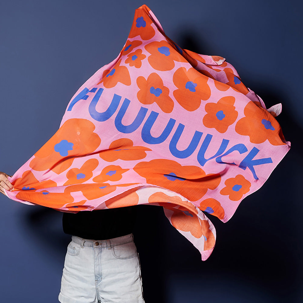The Fuuuuuck Wrap Scarf | Bravery Co. | For Cancer Patients